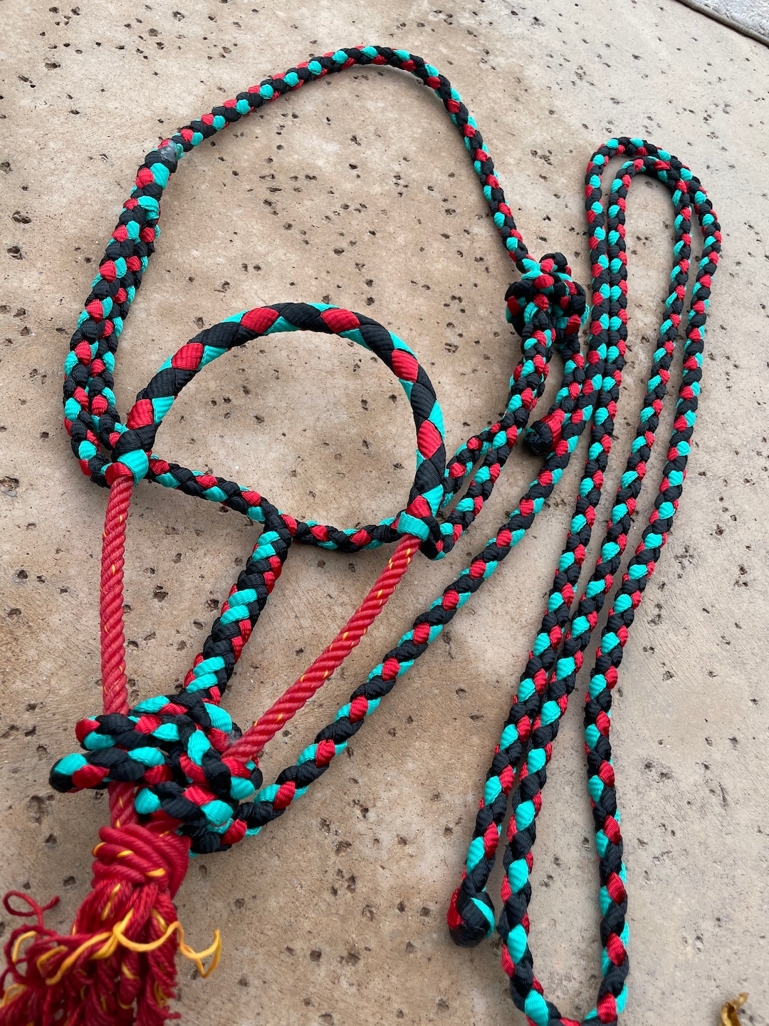 Mule Tape Horse Halter With Rope Noseband - Etsy