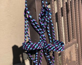 Mule Tape Horse Halter With Rope Noseband - Etsy