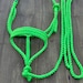Neon Lime Green Mule Tape Horse Halter With Rope Noseband - Etsy