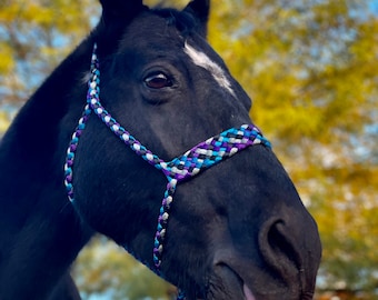 Neon Lime Green Mule Tape Horse Halter With Rope Noseband - Etsy