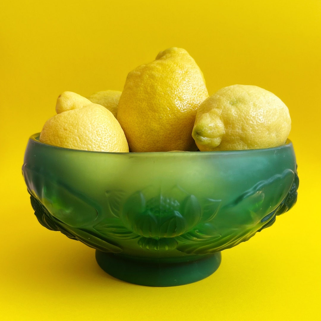 Josef Inwald Barolac Waterlily Satin Glass Bowl, 1930s, Czechoslovakia ...