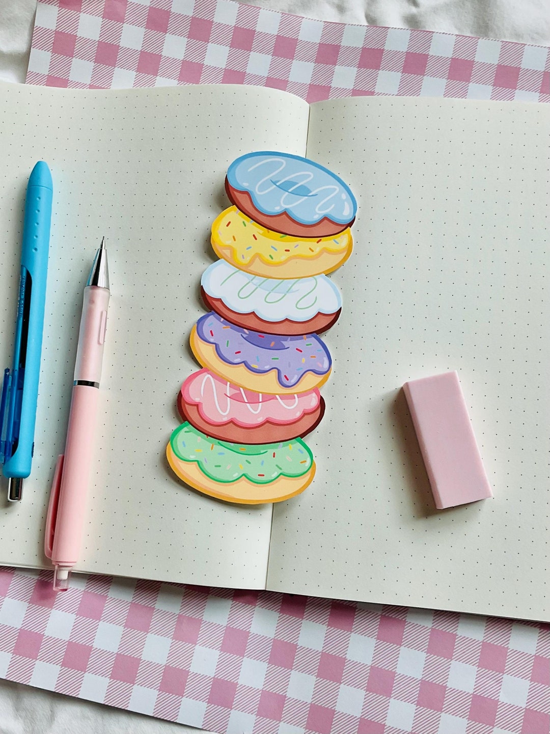 Pastel Donut Bookmark, Doughnut Bookmark, Desert Bookmark, Breakfast ...