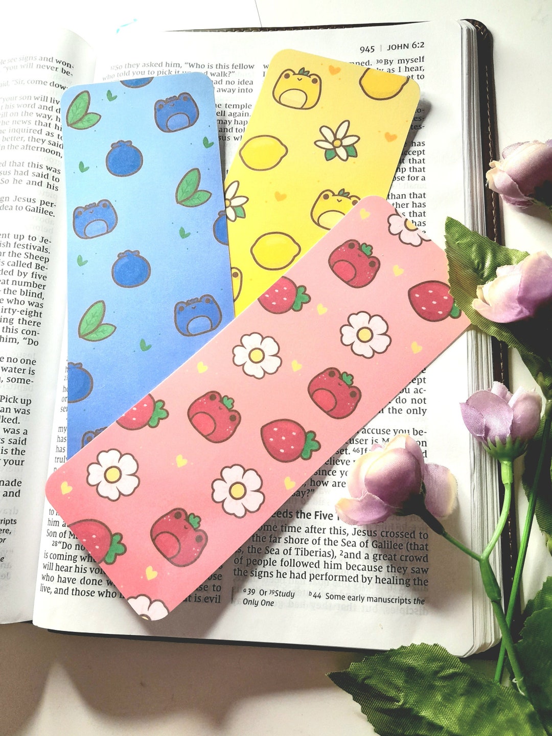 Frog Bookmarks, Fruit Bookmarks, Cute Bookmarks, Summer Bookmarks ...