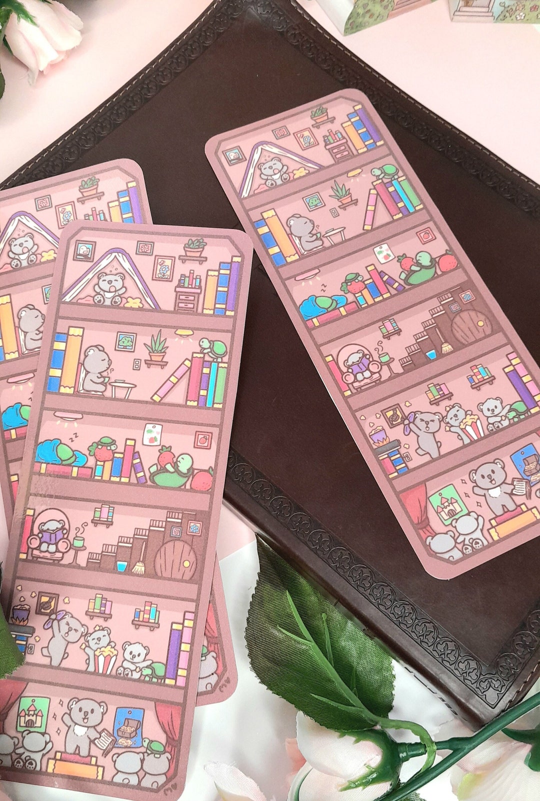 Koala Bookmark, Turtle Bookmark, Bookshelf Bookmark, Bookshelf Buddies ...
