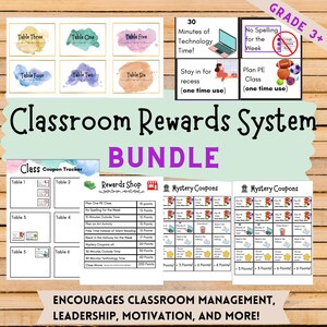 Editable Classroom Rewards System | Class Management | Watercolor ...