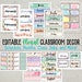 Editable Classroom Decor | Floral | Watercolor | Schedule | Labels ...