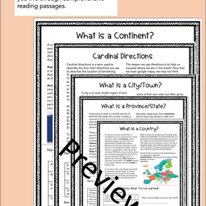 Mapping Unit | Social Studies | Countries and Continents | Student ...