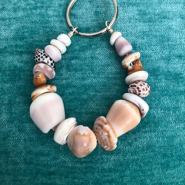 Sea Shell Keychain - Etsy