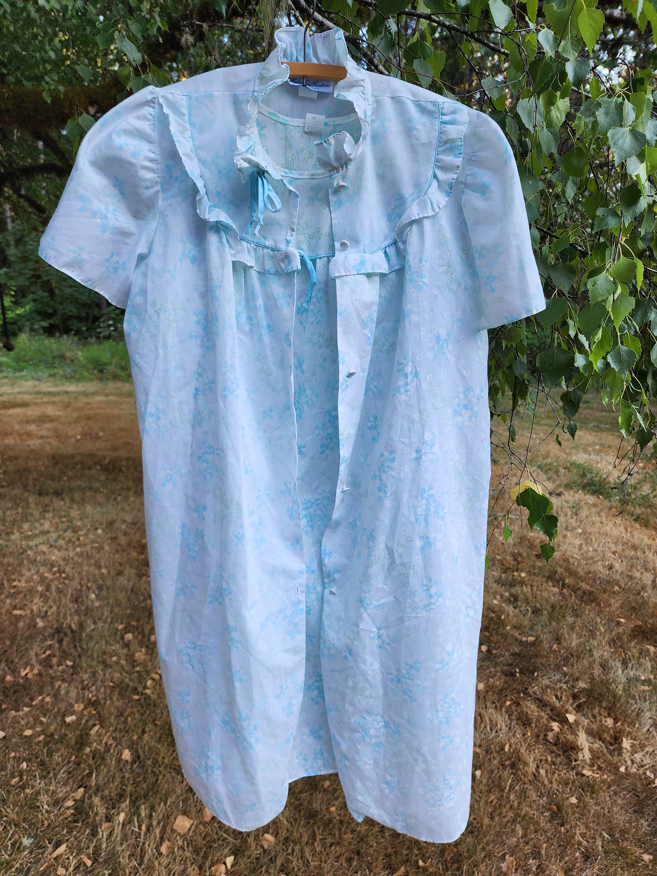 Cottagecore Floral Nightie & Robe - Etsy