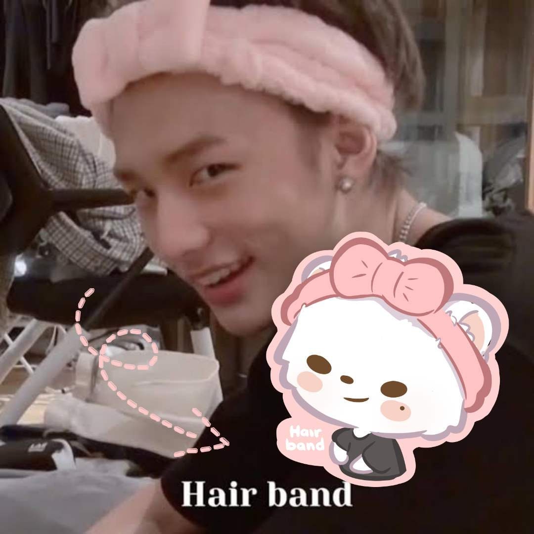 Jiniret "hair Band" / Hyunjin / Stray Kids Stickers / Skzoo Stickers - Etsy