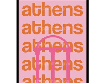 UGA Arch Athens GA Poster - Digital Download Print - University of ...
