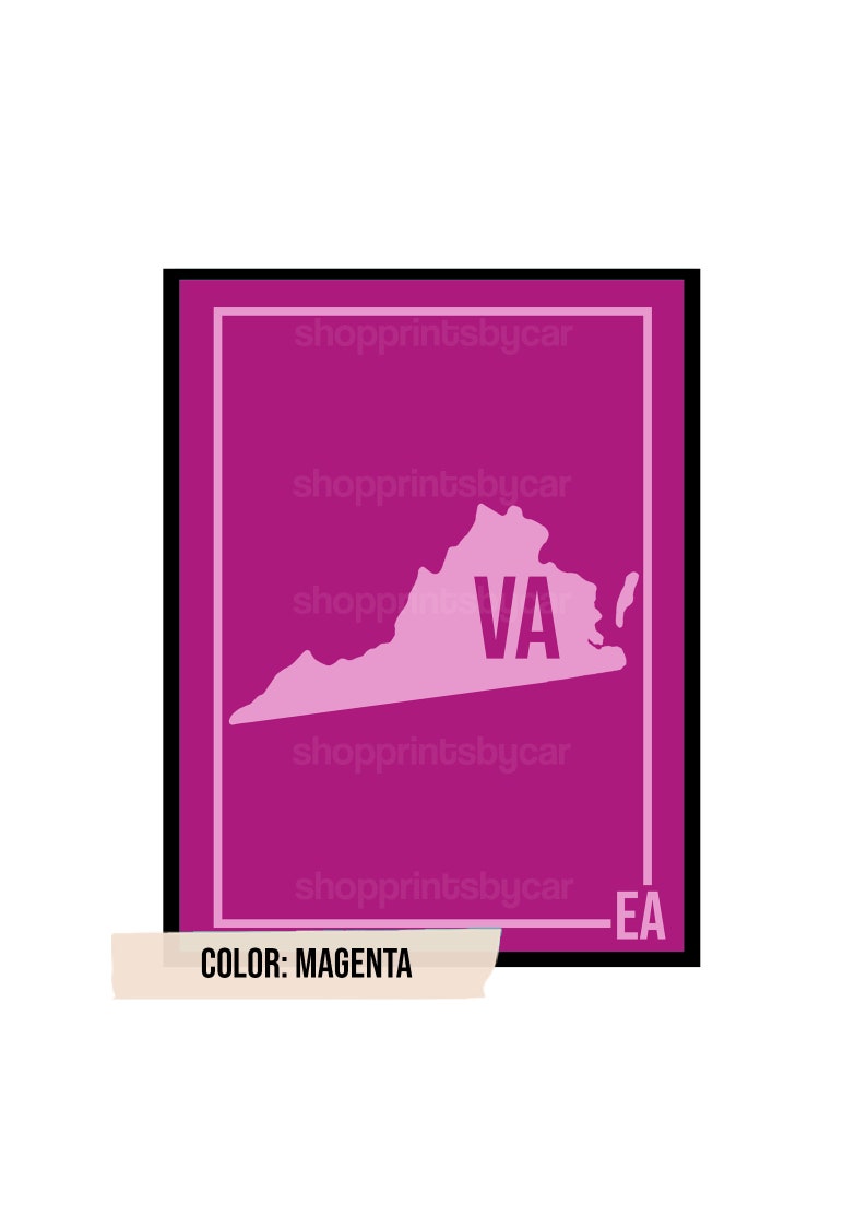 Custom State Outline Poster - Digital Download Print - Customizable ...