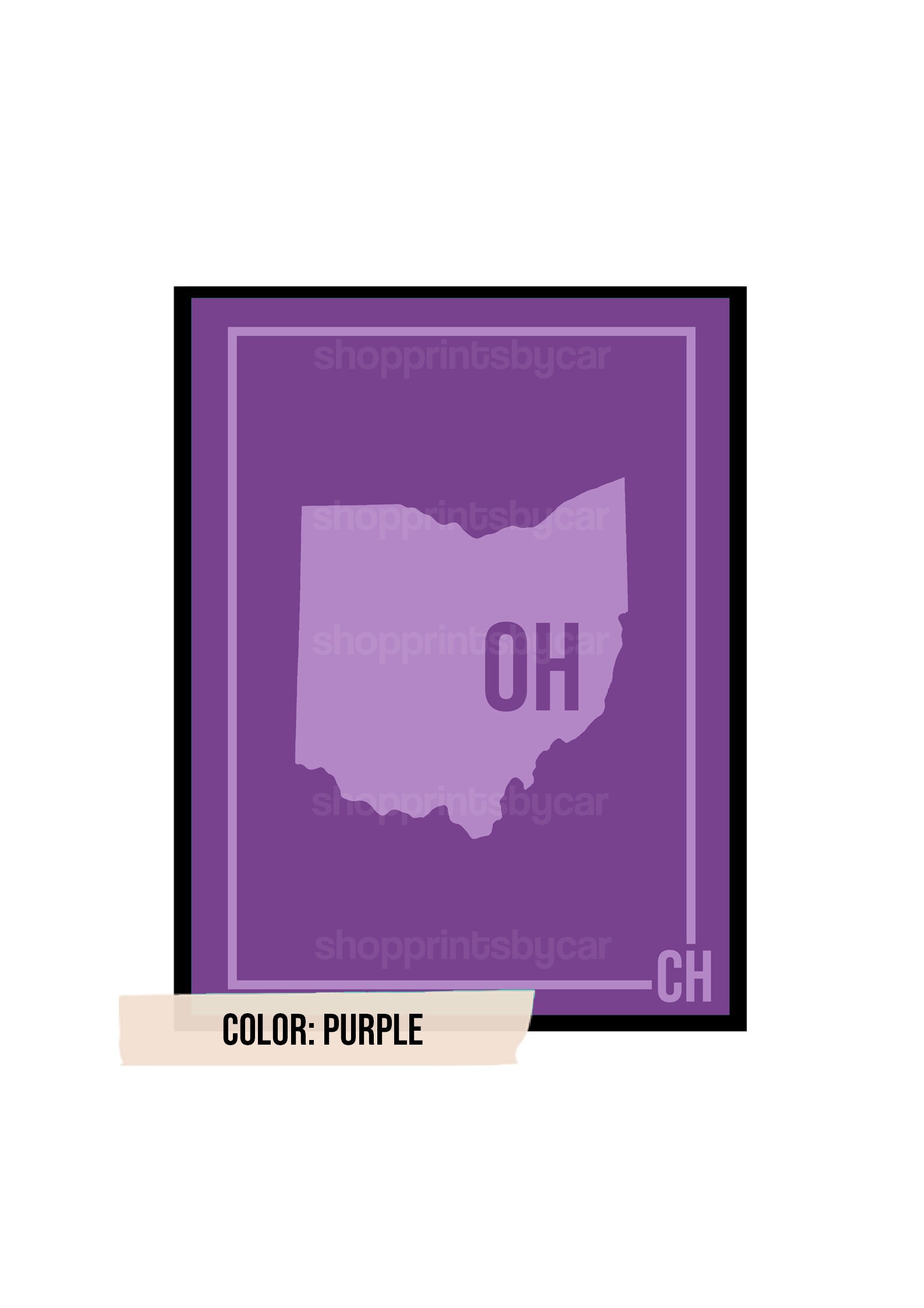 Custom State Outline Poster - Digital Download Print - Customizable ...