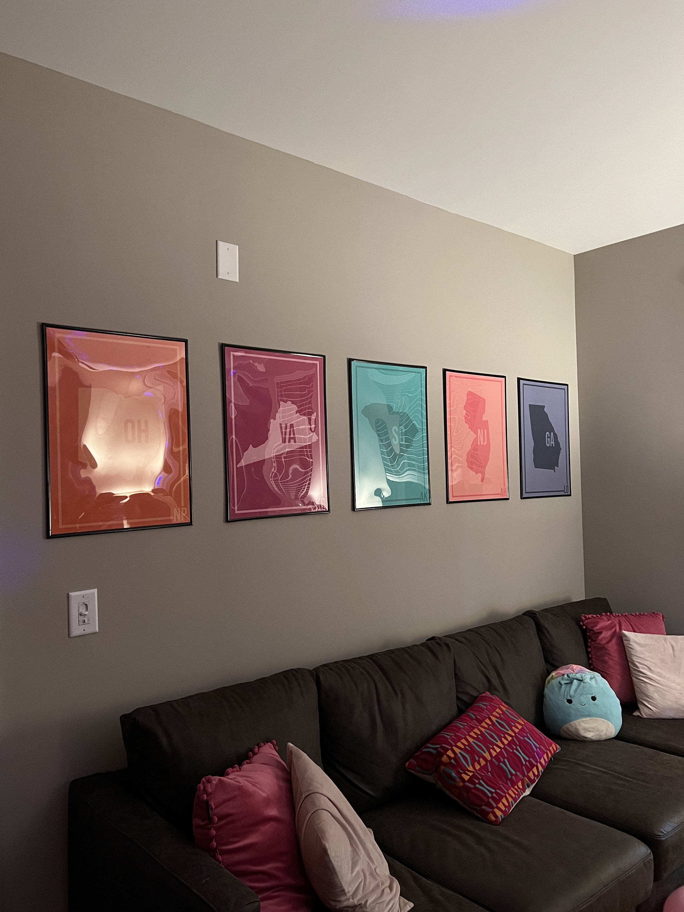 Custom State Outline Poster - Digital Download Print - Customizable ...