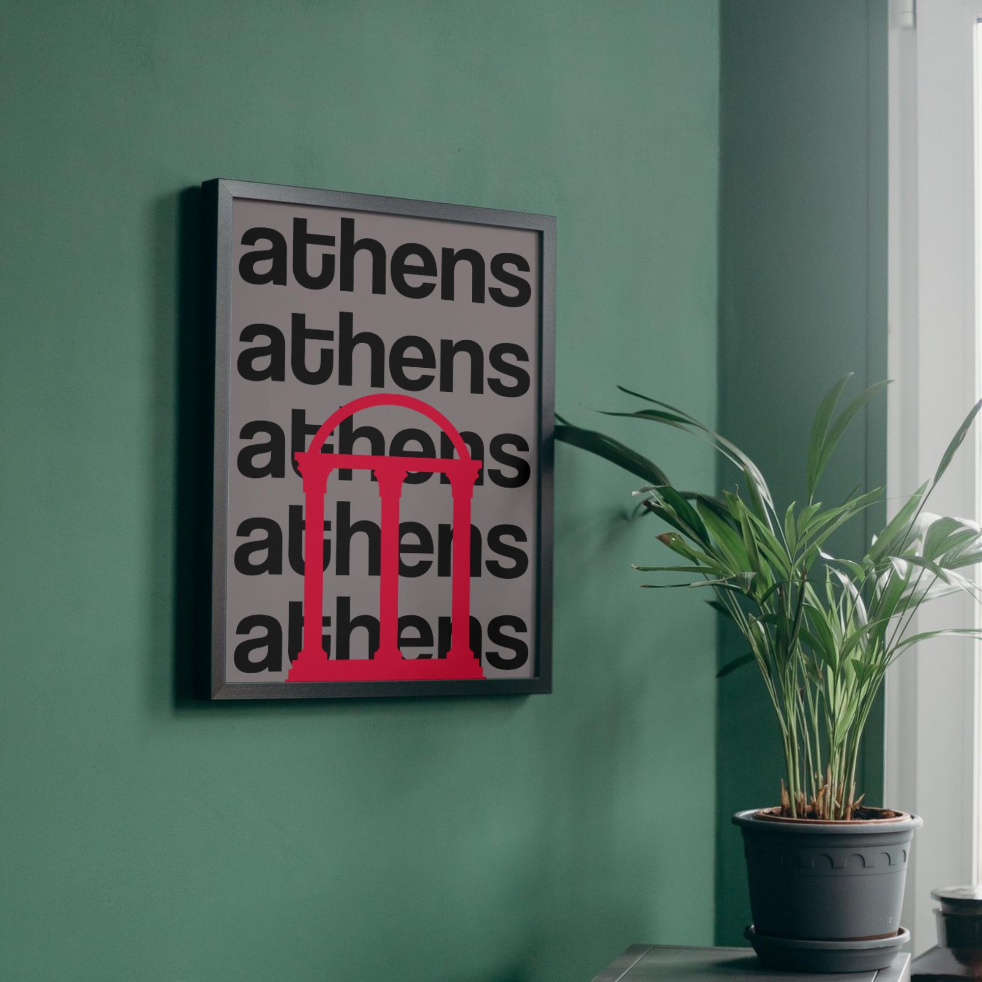UGA Arch Athens GA Poster - Digital Download Print - University of ...