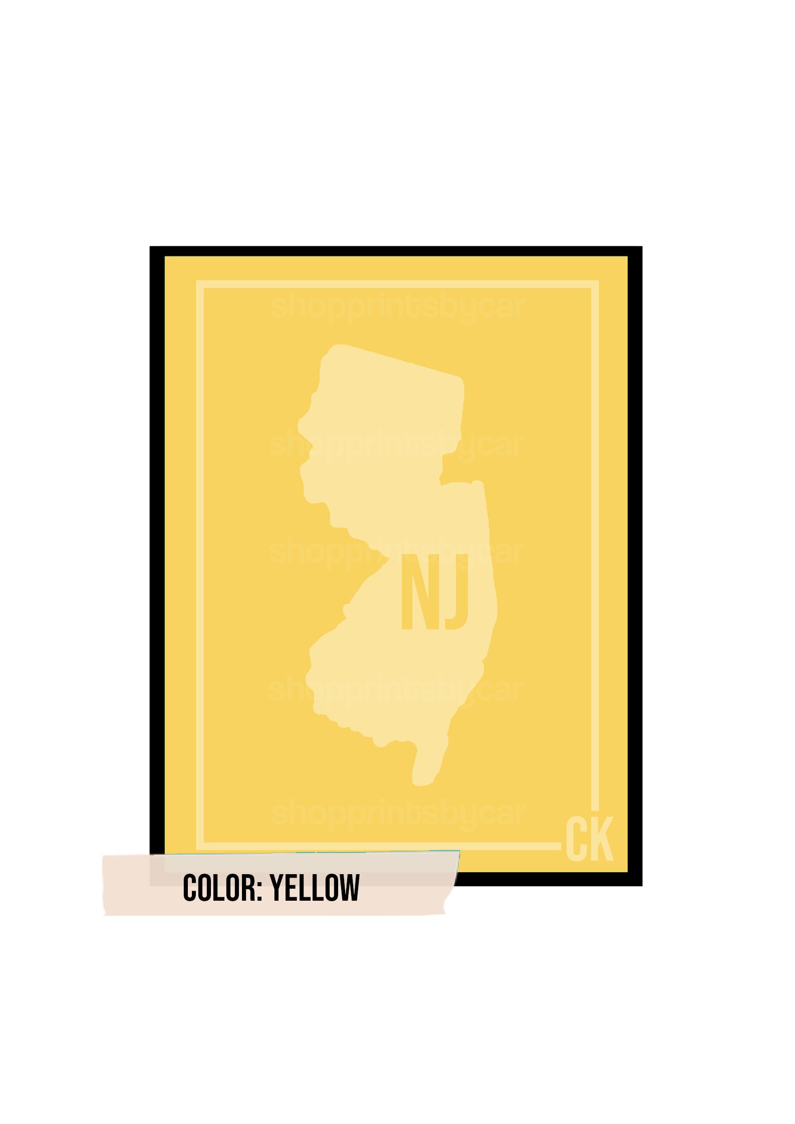 Custom State Outline Poster - Digital Download Print - Customizable ...