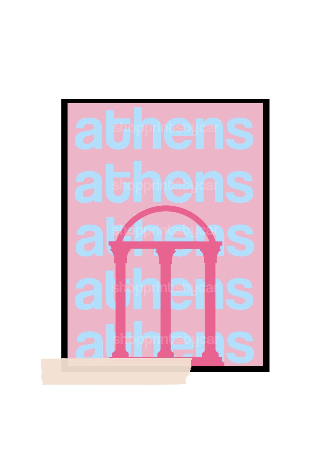 UGA Arch Athens GA Poster - Digital Download Print - University of ...