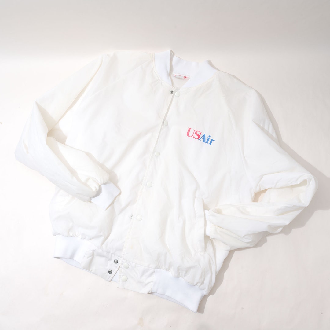 Vintage Usair Satin Jacket, Airline, Hartwell, XL - Etsy