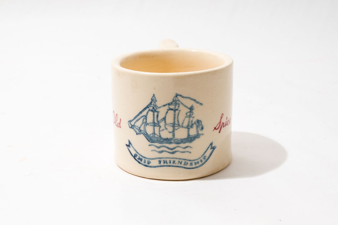Old Spice Shaving Mug, Ship Friendship, Hull Pottery, 1941-1944 - Etsy