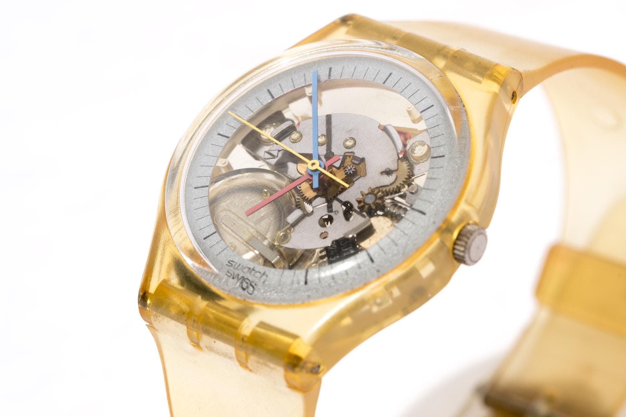 Vintage Swatch Watch Jellyfish GK100, 34mm Case, Early 1980s - Etsy