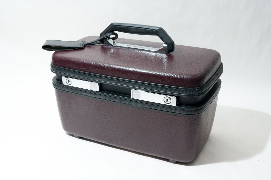Vintage Train Case, Maroon, Burgundy, Samsonite, AS IS - Etsy