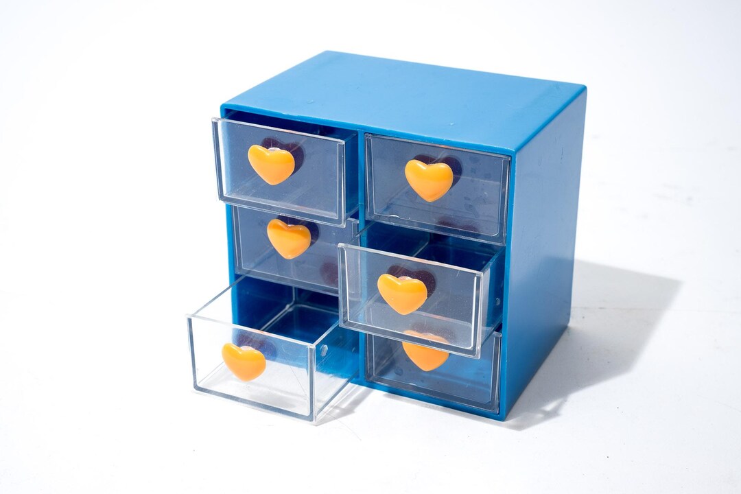 Retro Mini Organizer, Desktop Storage - Etsy