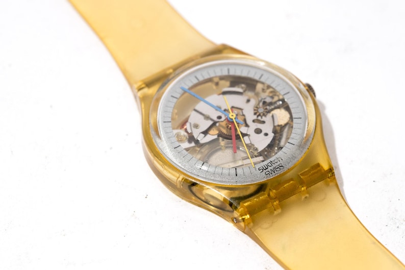 Vintage Swatch Watch Jellyfish GK100, 34mm Case, Early 1980s - Etsy