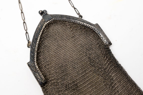 Vintage Wire Mesh Purse, Chainmail - Gem