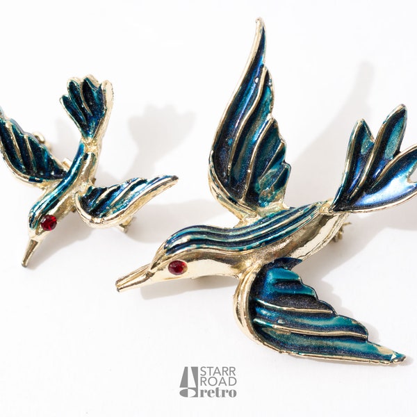 Swallow Brooch - Etsy