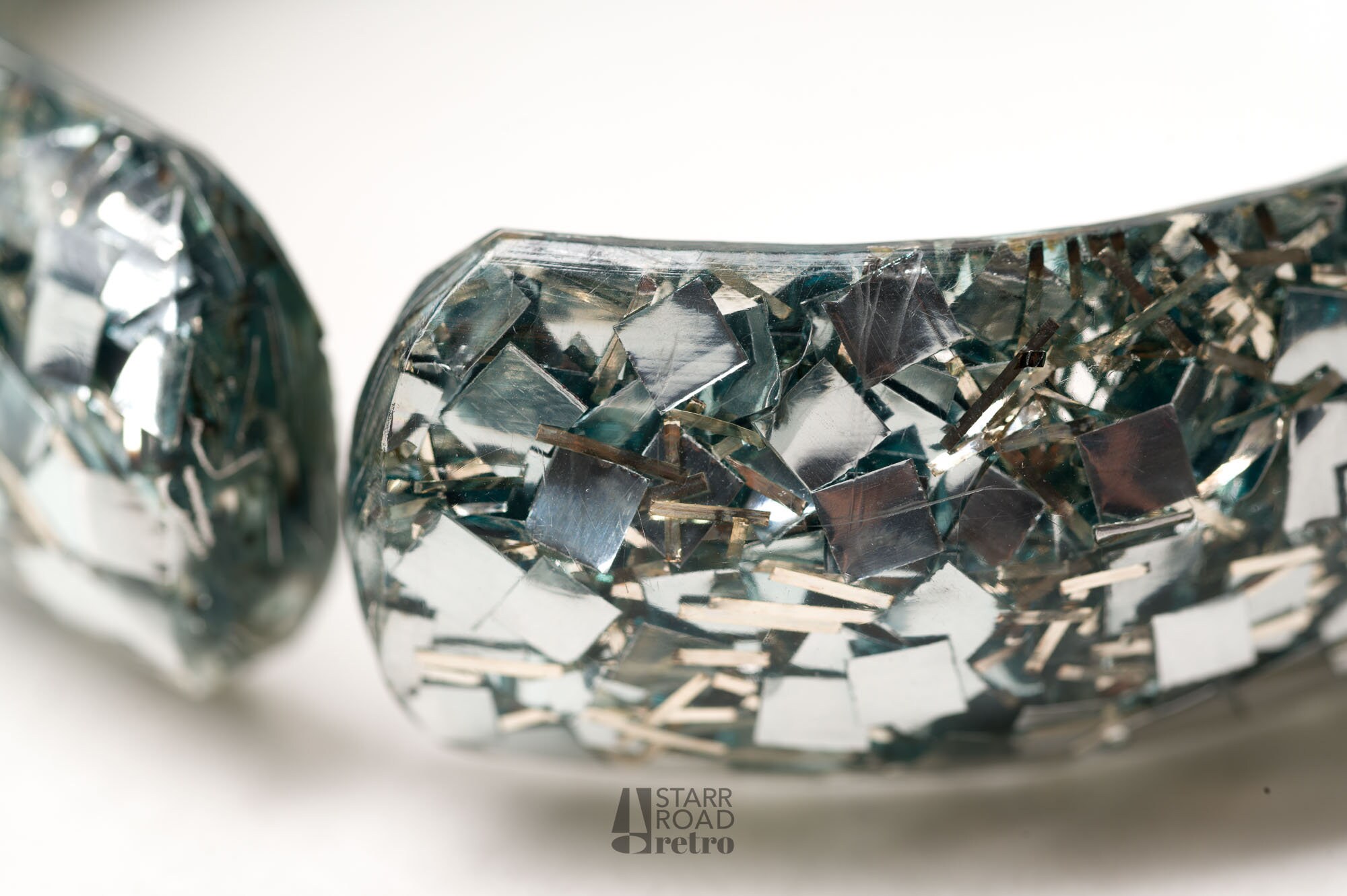 Vintage Glitter Bracelet, Bangle, Silver - Etsy