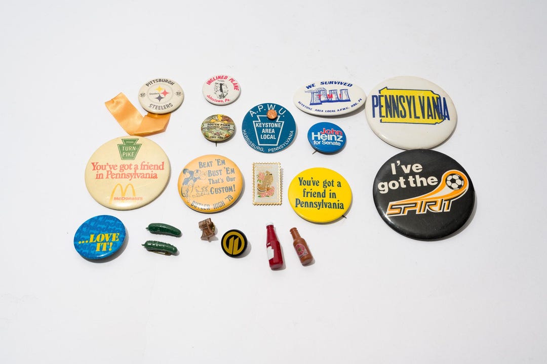Vintage Pennsylvania Based Buttons, Pins, SOLD INDIVIDUALLY - Etsy