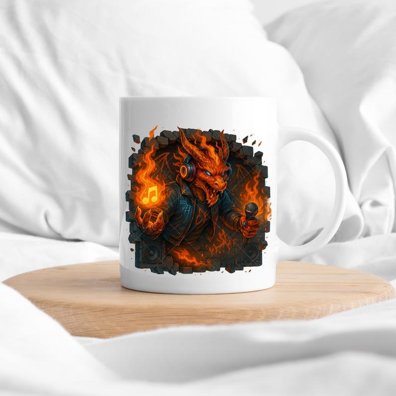 Flame Rap Dragon Png, Fire-spitting DJ Dragon PNG, Urban Fantasy ...