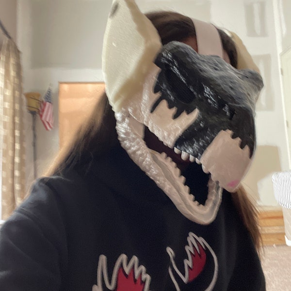 Dino Mask Painted - Etsy