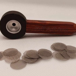 Smoking Pipe Discreet Wood & Metal + 25 Pipe Screens - Etsy