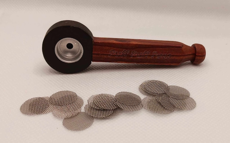 Smoking Pipe Discreet Wood & Metal + 25 Pipe Screens - Etsy