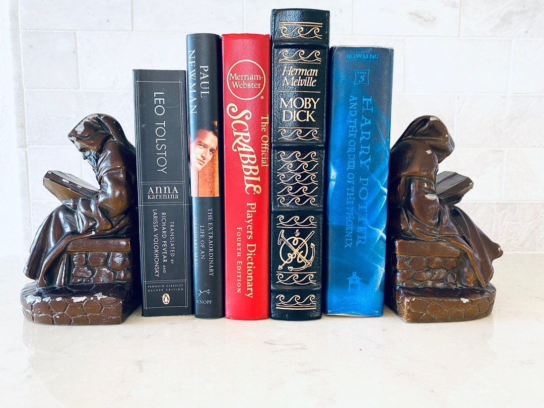 Pair of Antique Monk Bookends, 1920s, Art Deco Style, Beautiful and ...