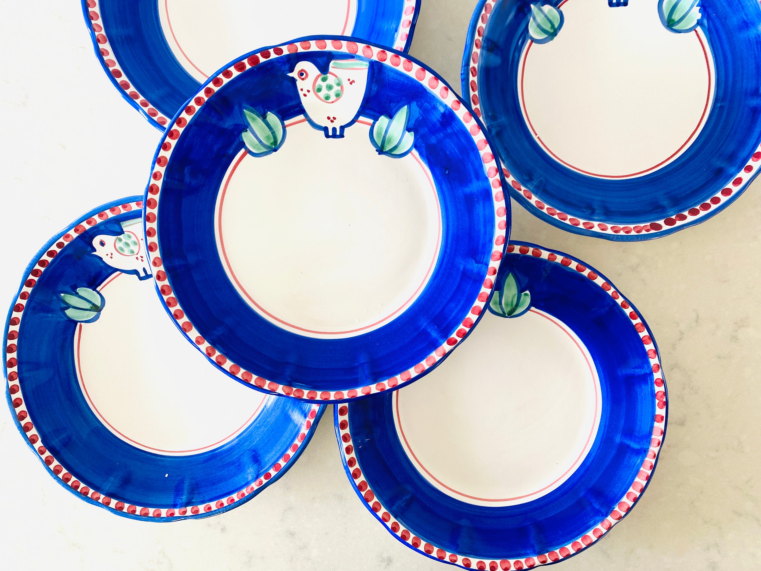 1 Vintage VIETRI Plate, Campagna Chicken Hen, Vietri Solimene, This ...