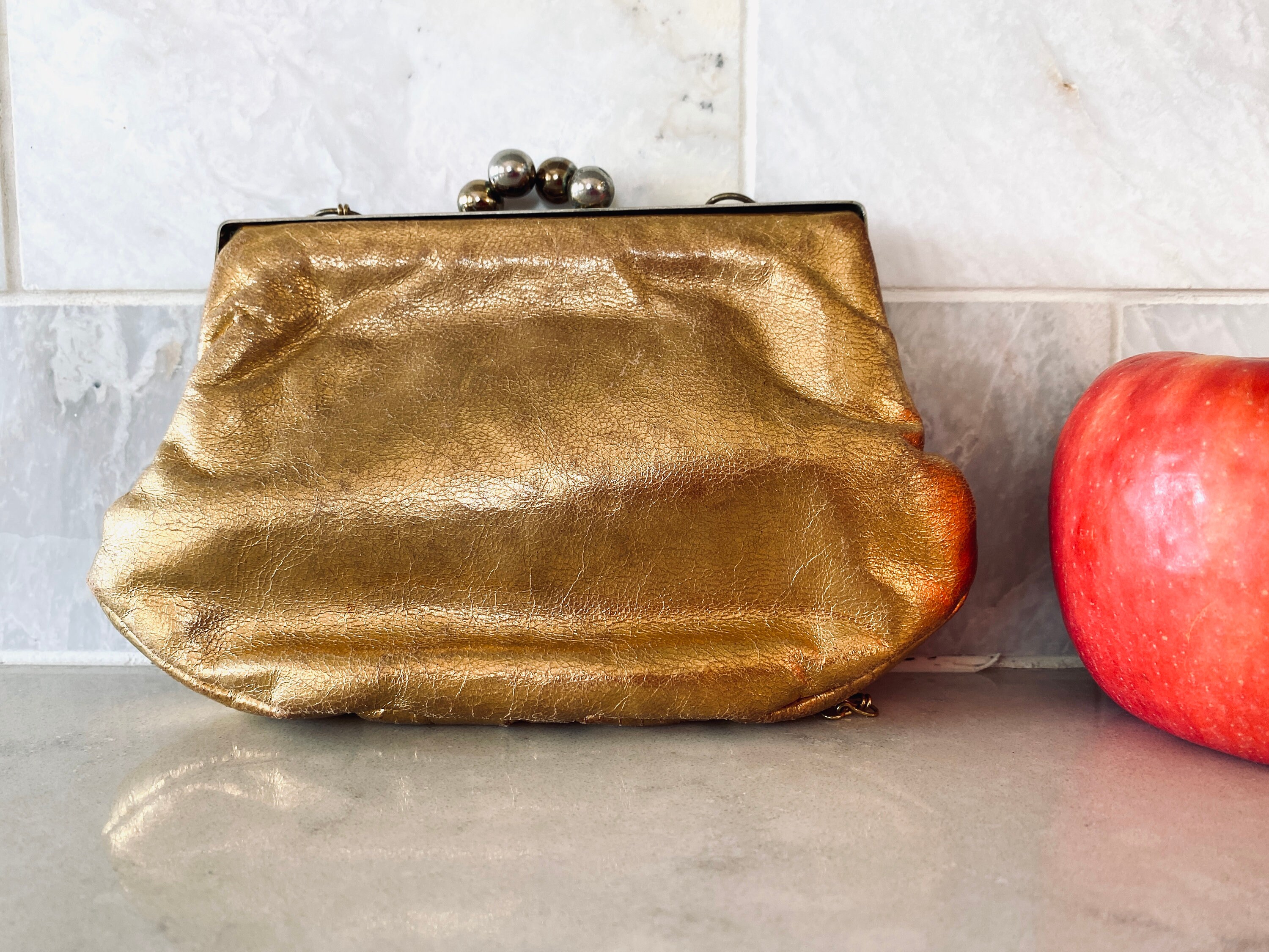 1960s Gold Evening Clutch Purse, the Perfect Accessory for Any Festive ...