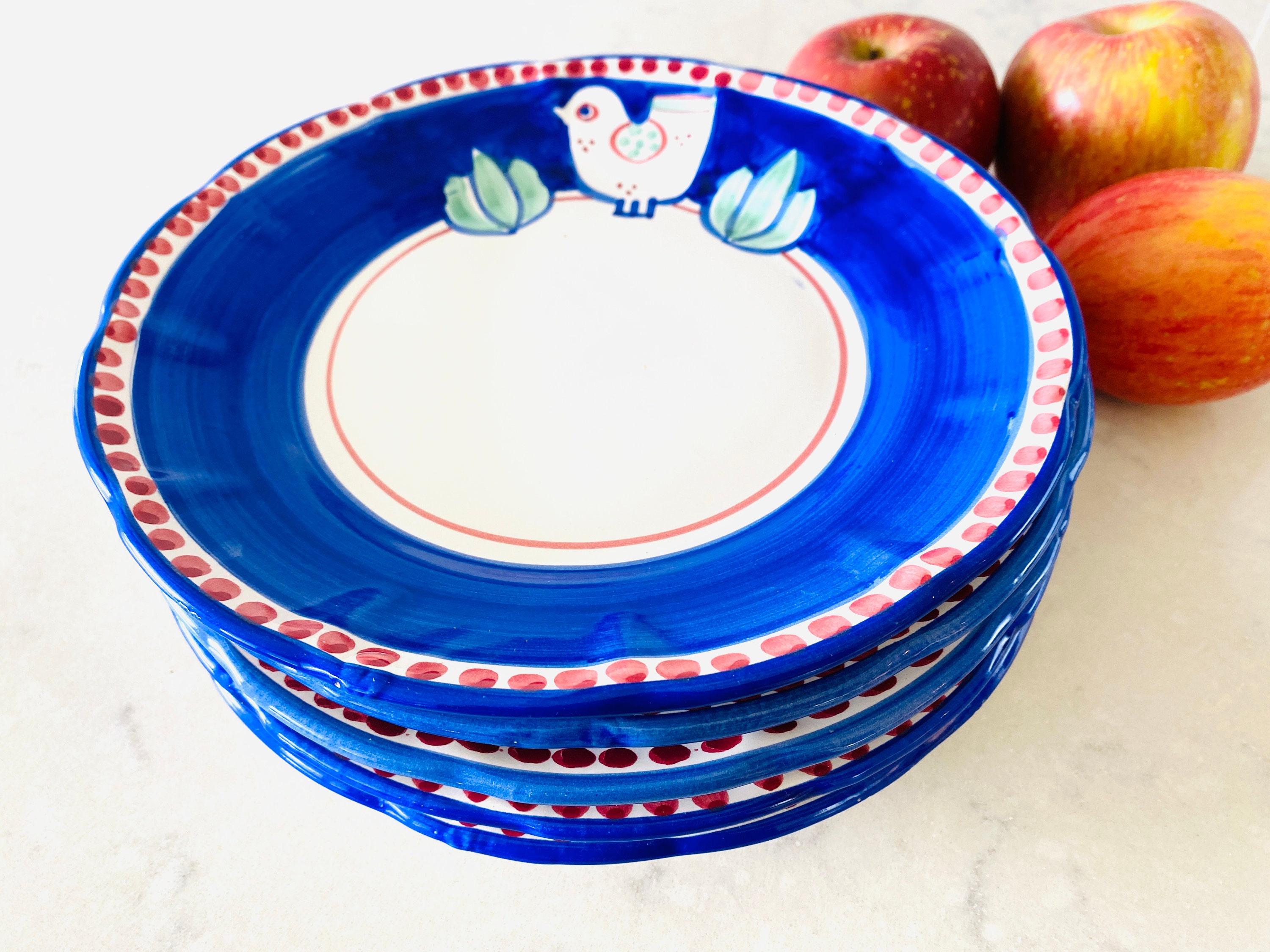 1 Vintage VIETRI Plate, Campagna Chicken Hen, Vietri Solimene, This ...