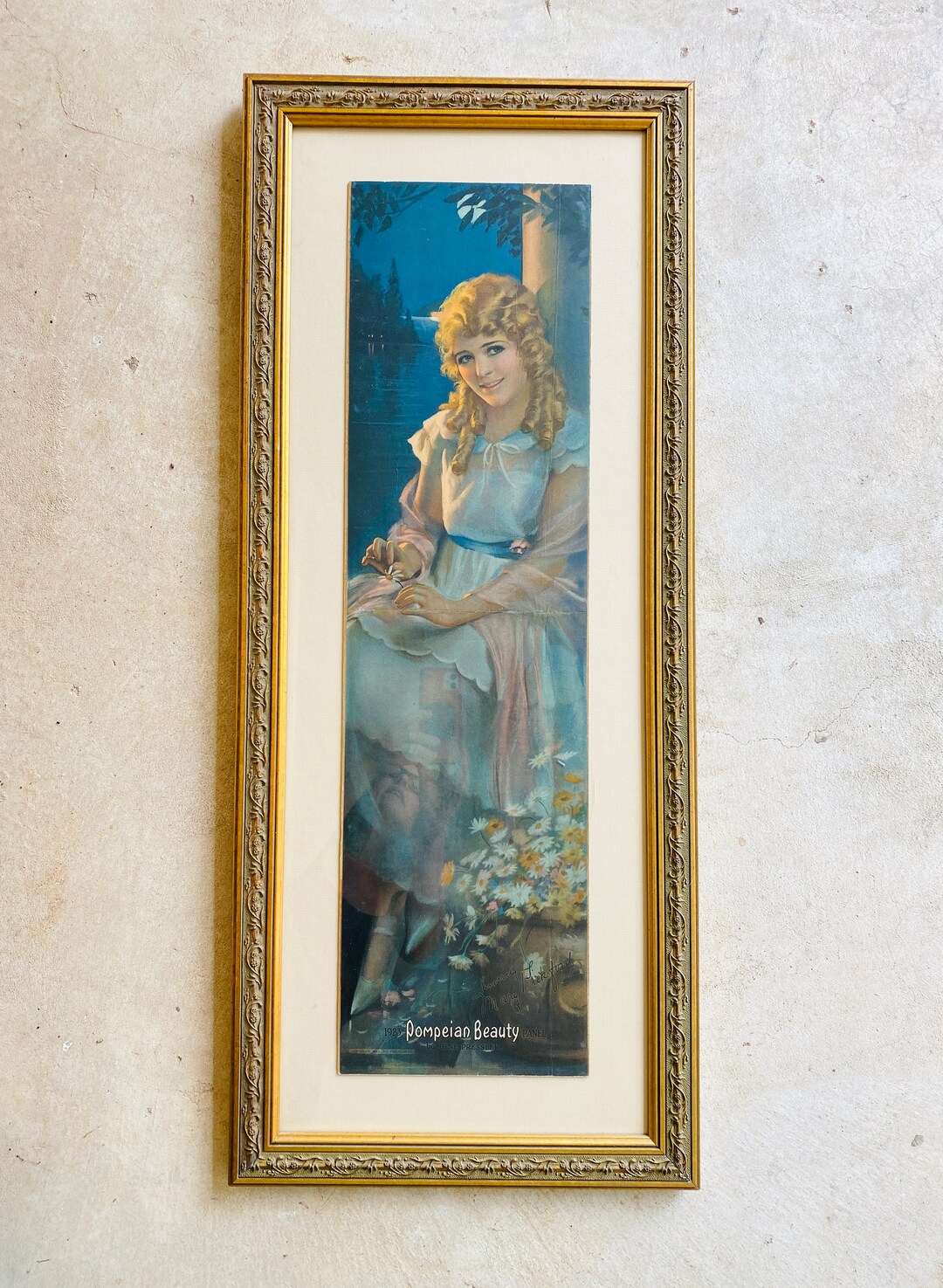 Mary Pickford Pompeian Beauty. Framed and Matted. Excellent Condition ...