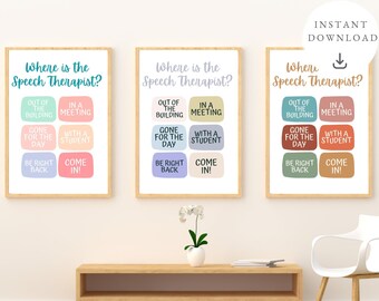 Where is the Slp Door Sign - Etsy