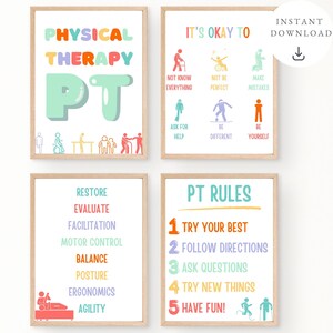 Physical Therapy Decor Bundle 4 Physical Therapy Prints - Etsy