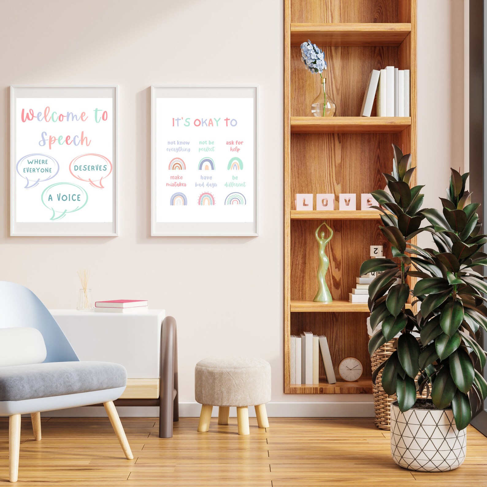 Speech Therapy Poster Bundle 4 Speech Room Posters Speech Room Decor ...