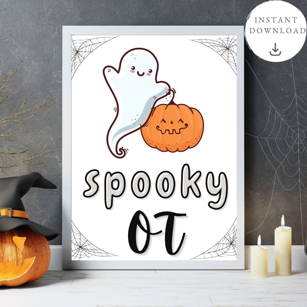 Spooky OT Poster, Halloween Occupational Therapy, Occupational Therapy ...