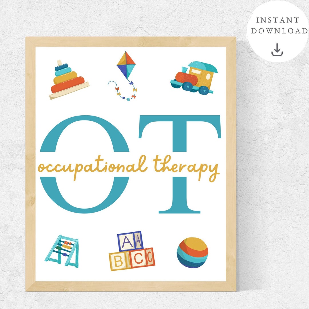 Occupational Therapy Poster, Occupational Therapy Decor, Occupational ...