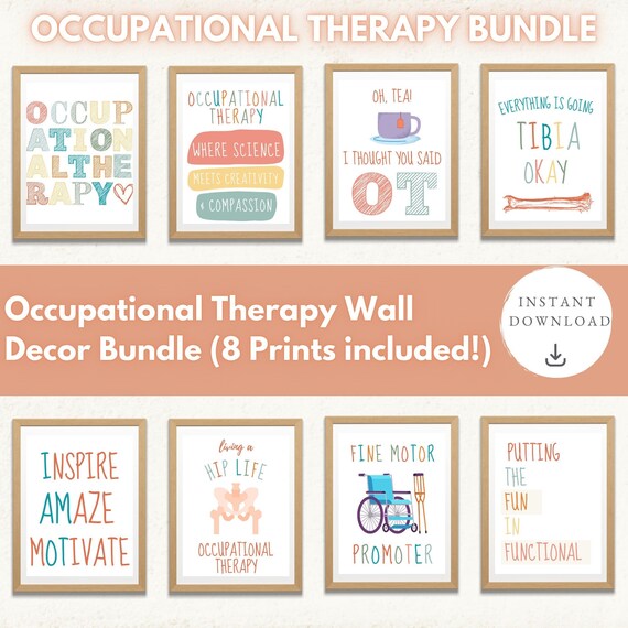 Occupational Therapy Poster Bundle 8 Occupational Therapy - Etsy