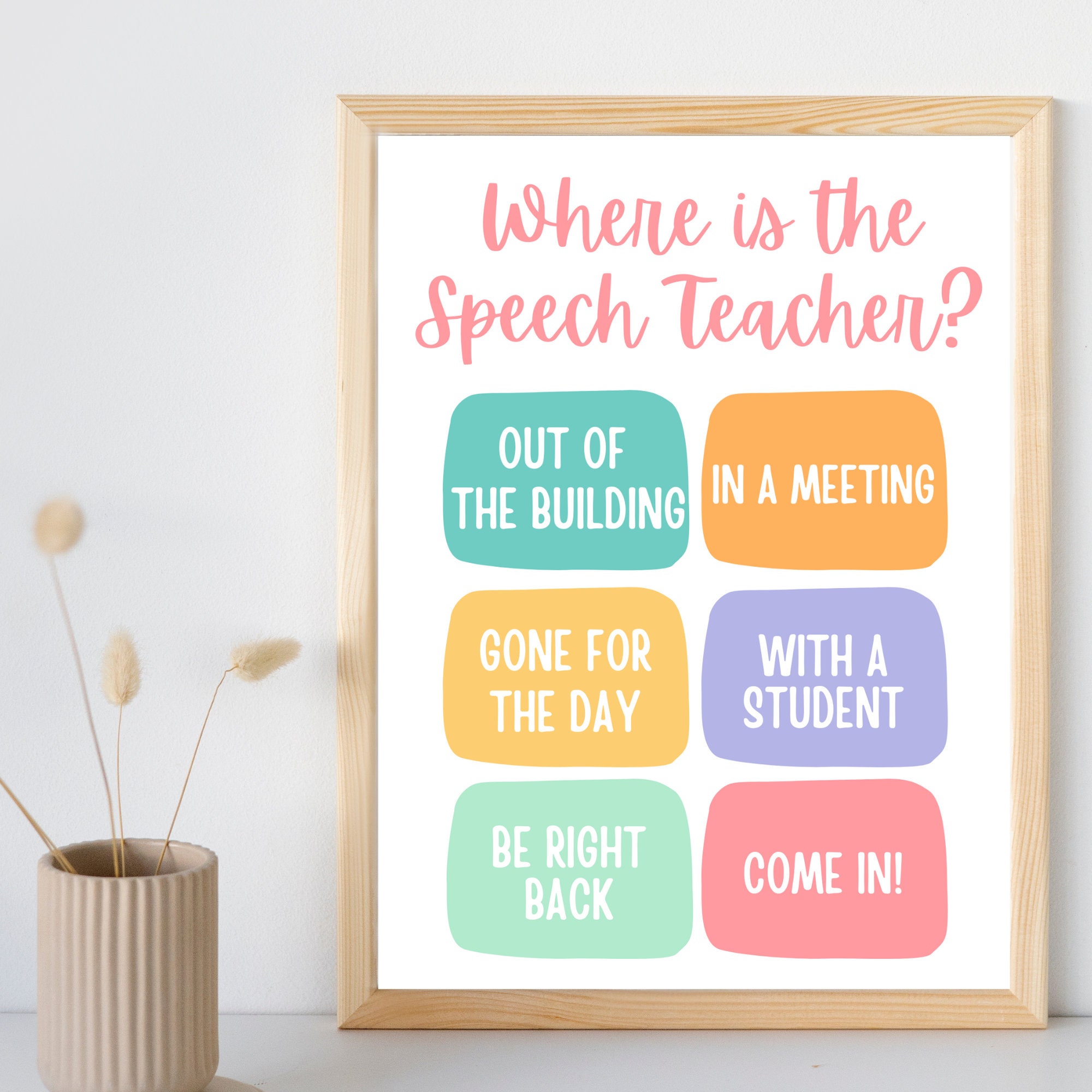 Donut Speech Room Poster Bundle 8 Speech Room Signs Speech Classroom ...