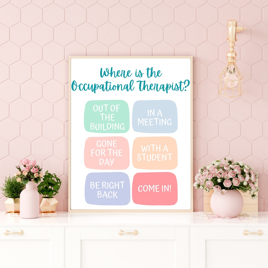 Where is the OT Poster Occupational Therapy Sign Occupational Therapist ...