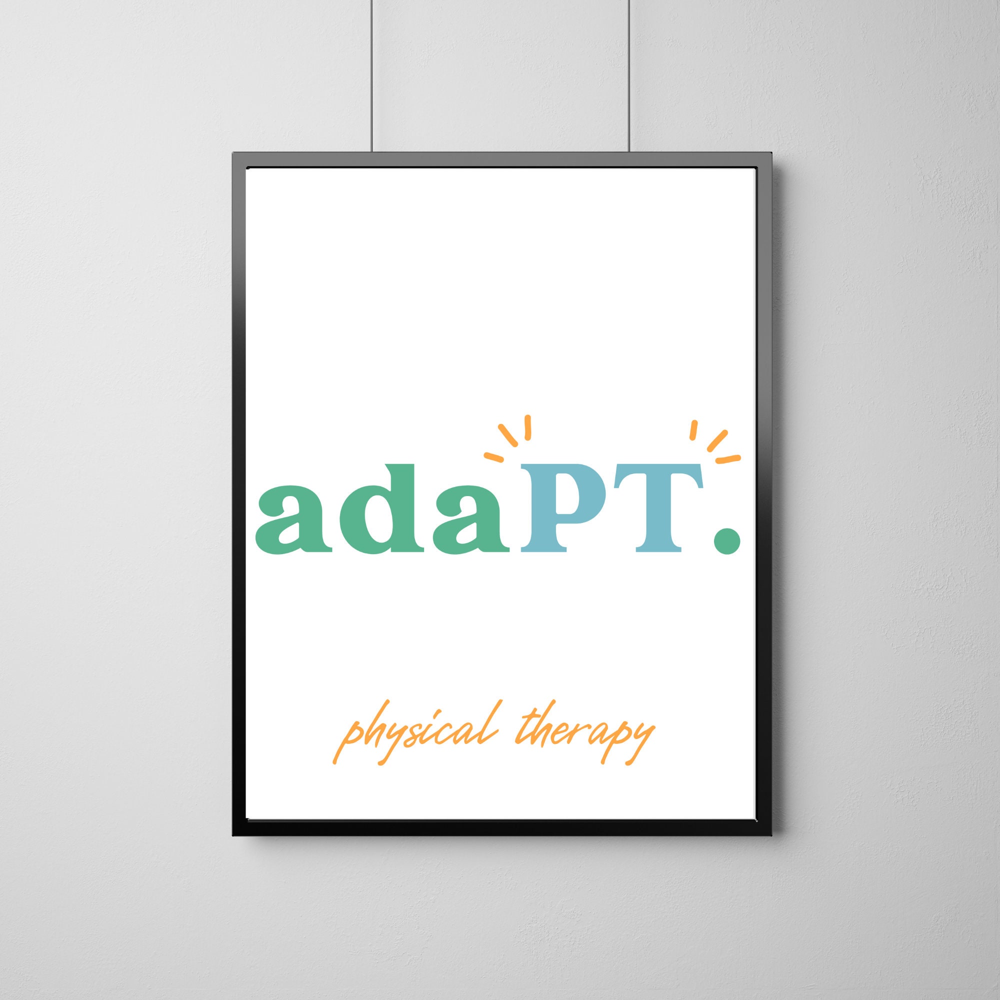 Physical Therapy Poster Physical Therapy Decor Physical - Etsy
