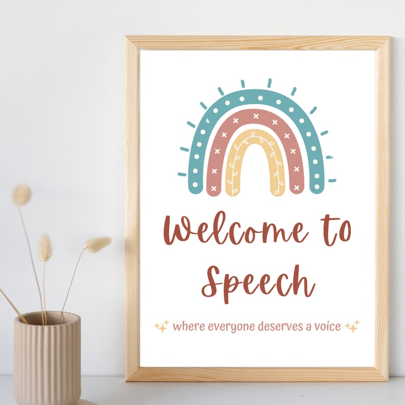Boho Speech Room Decor Bundle 4 Speech Room Posters - Etsy